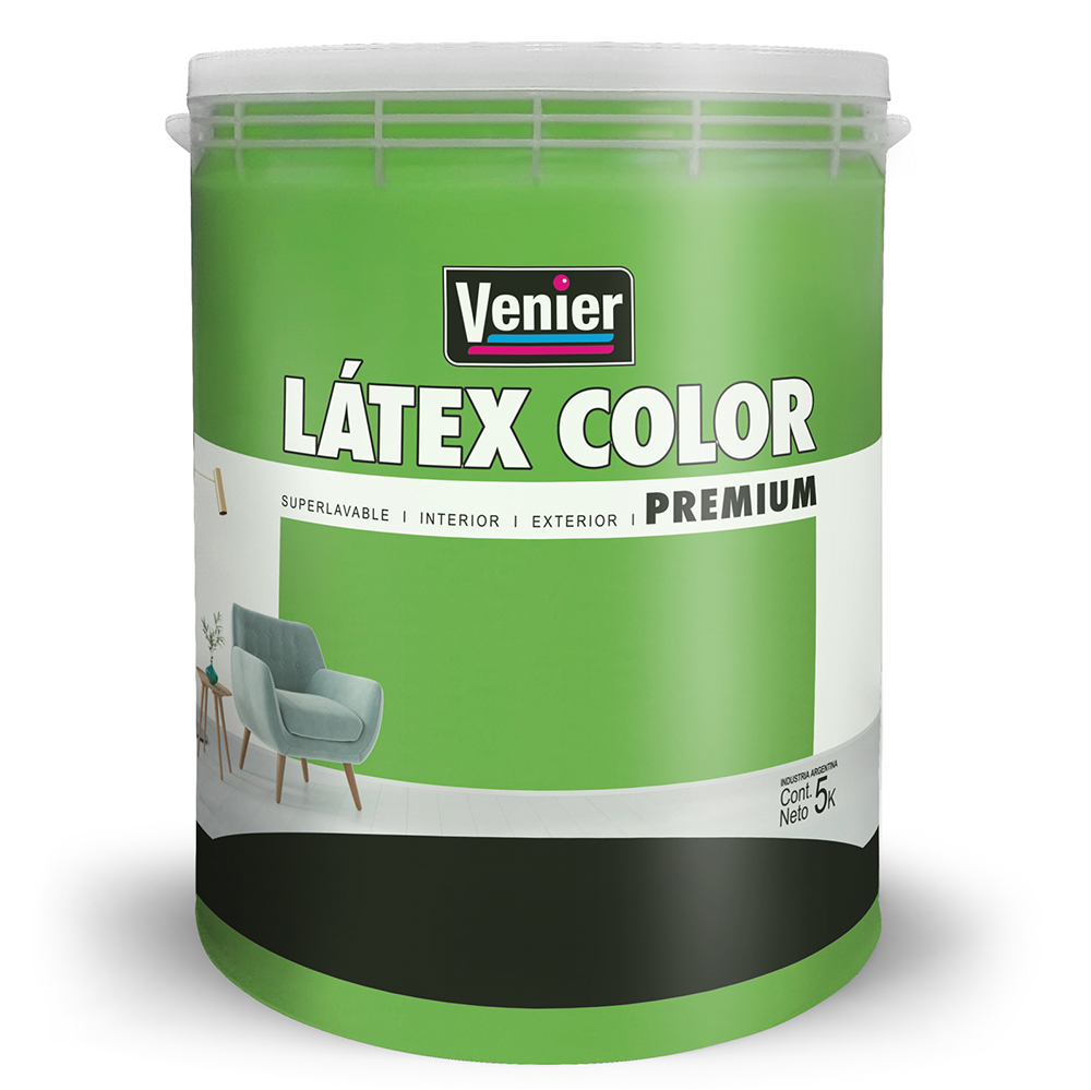 VENIER LATEX COLOR VERDE INTENSO x 25 - Imagen 1